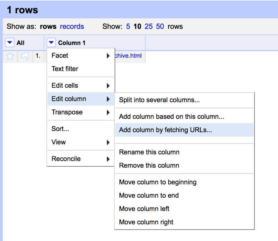 Using OpenRefine to manipulate HTML | Overdue Ideas